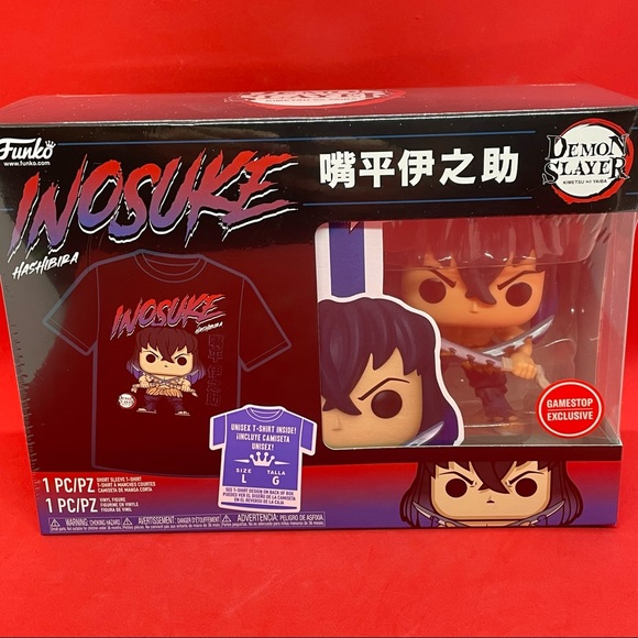Funko | Toys | Funko Pop Demon Slayer Inosuke Hashibira Tshirt Bundle ...